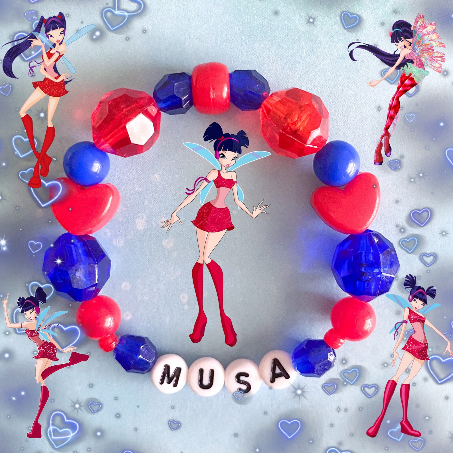 Winx Club Y2k Beaded Bracelets Bloom Aisha Musa Stella Flora - Etsy