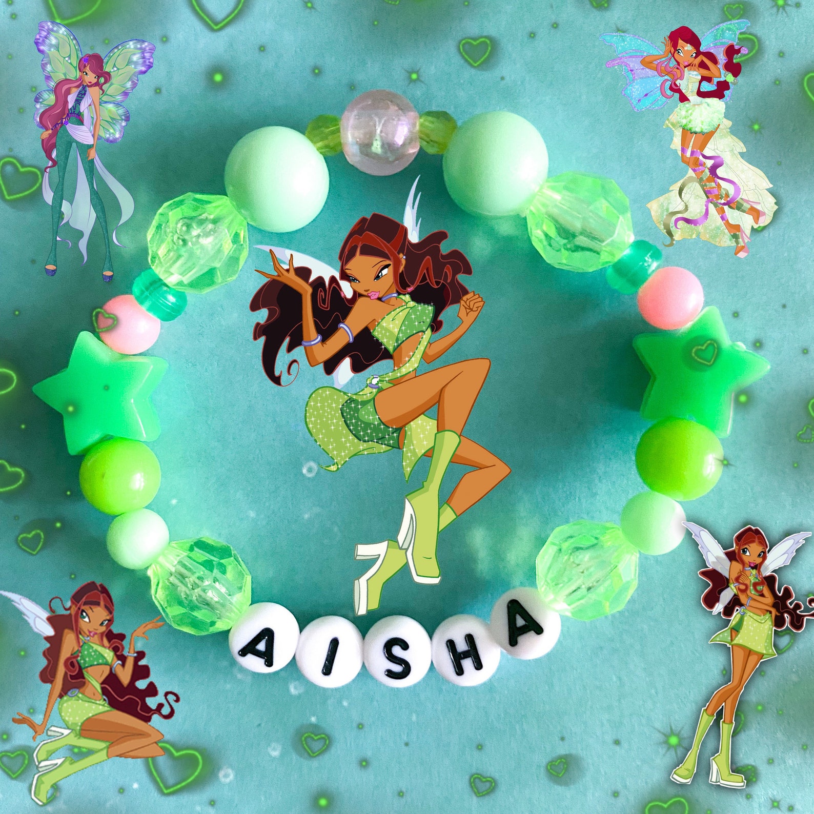 Winx Club Y2k Beaded Bracelets Bloom Aisha Musa Stella Flora - Etsy