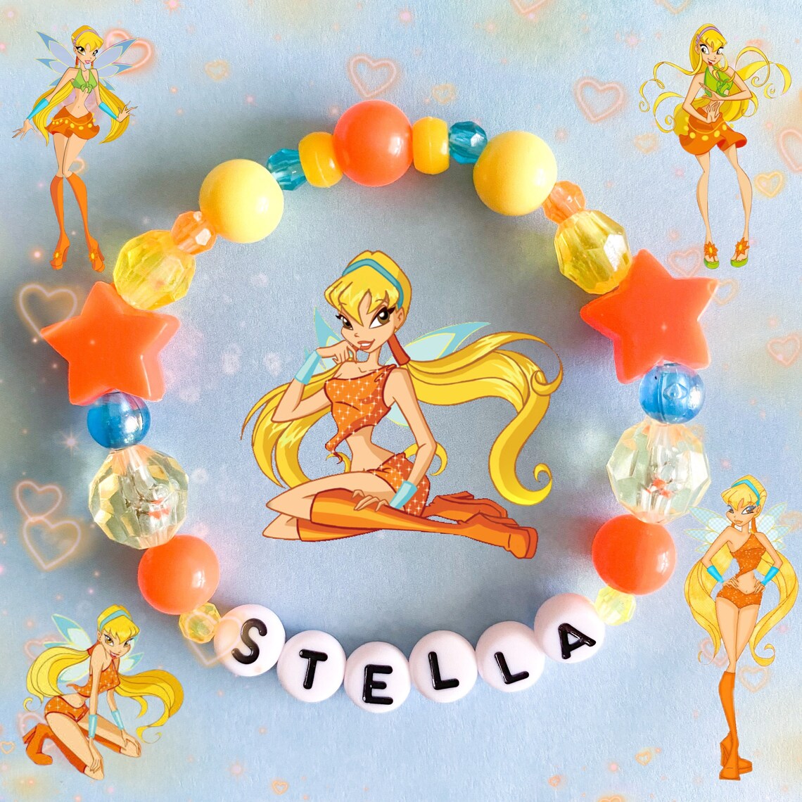 Winx Club Y2k Beaded Bracelets Bloom Aisha Musa Stella Flora - Etsy