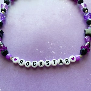Rockstar Punk Handmade Kandi Beaded Necklaces Emo Y2k Rocker Goth ...