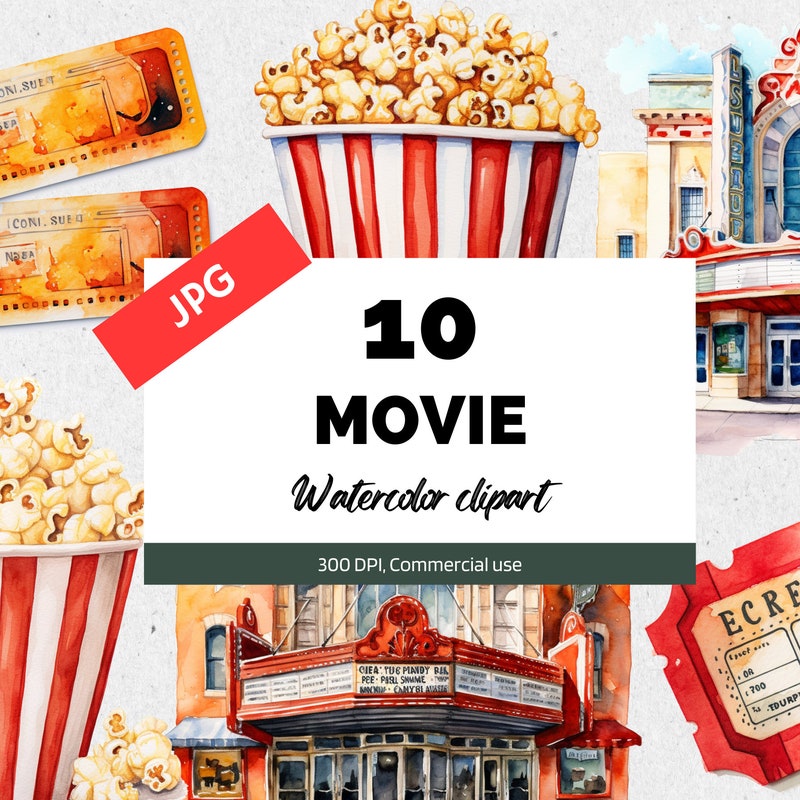 Movie Clipart - Etsy
