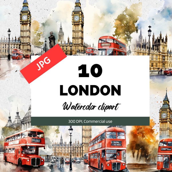London Clipart - Etsy