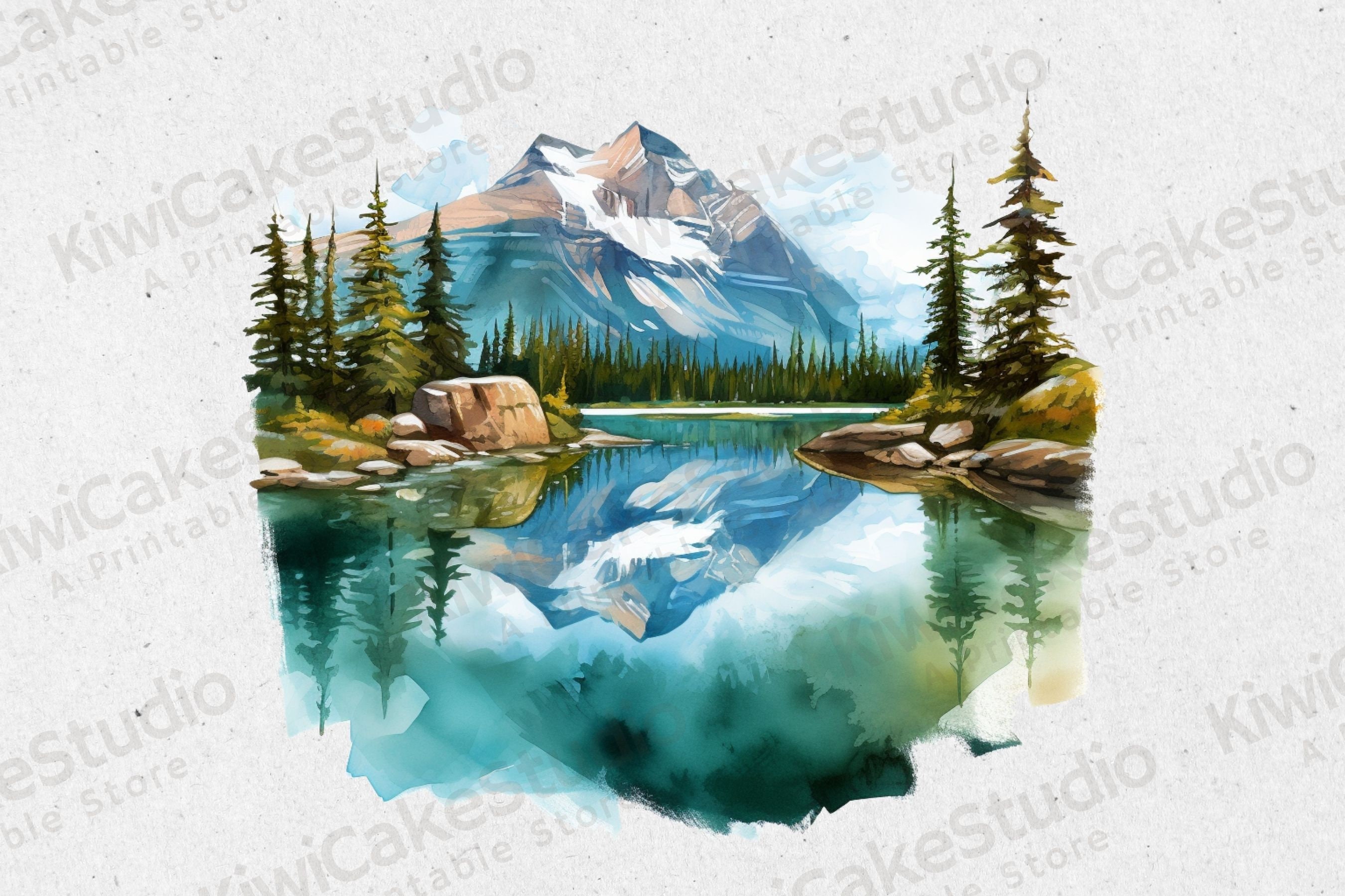 Banff National Park, Canada Clipart, 10 High Quality Jpgs, Commercial ...