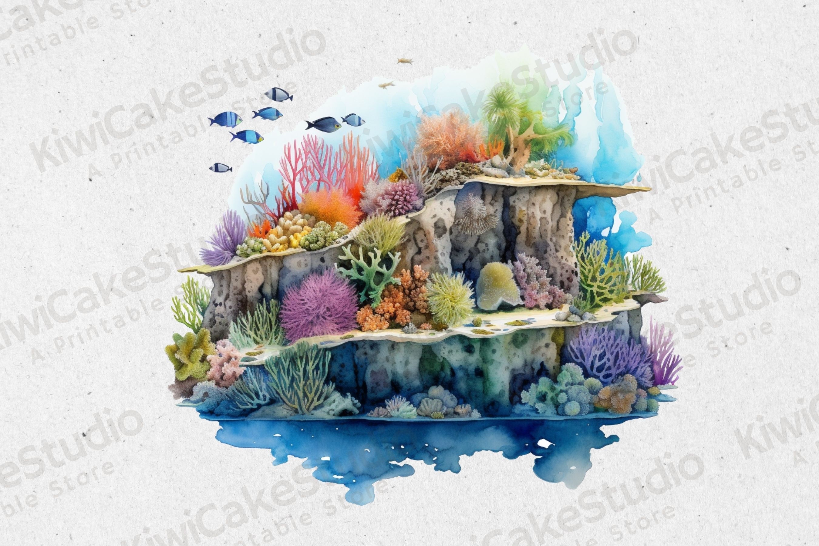 Great Barrier Reef Australia Clipart, 10 High Quality Jpgs, Commercial ...