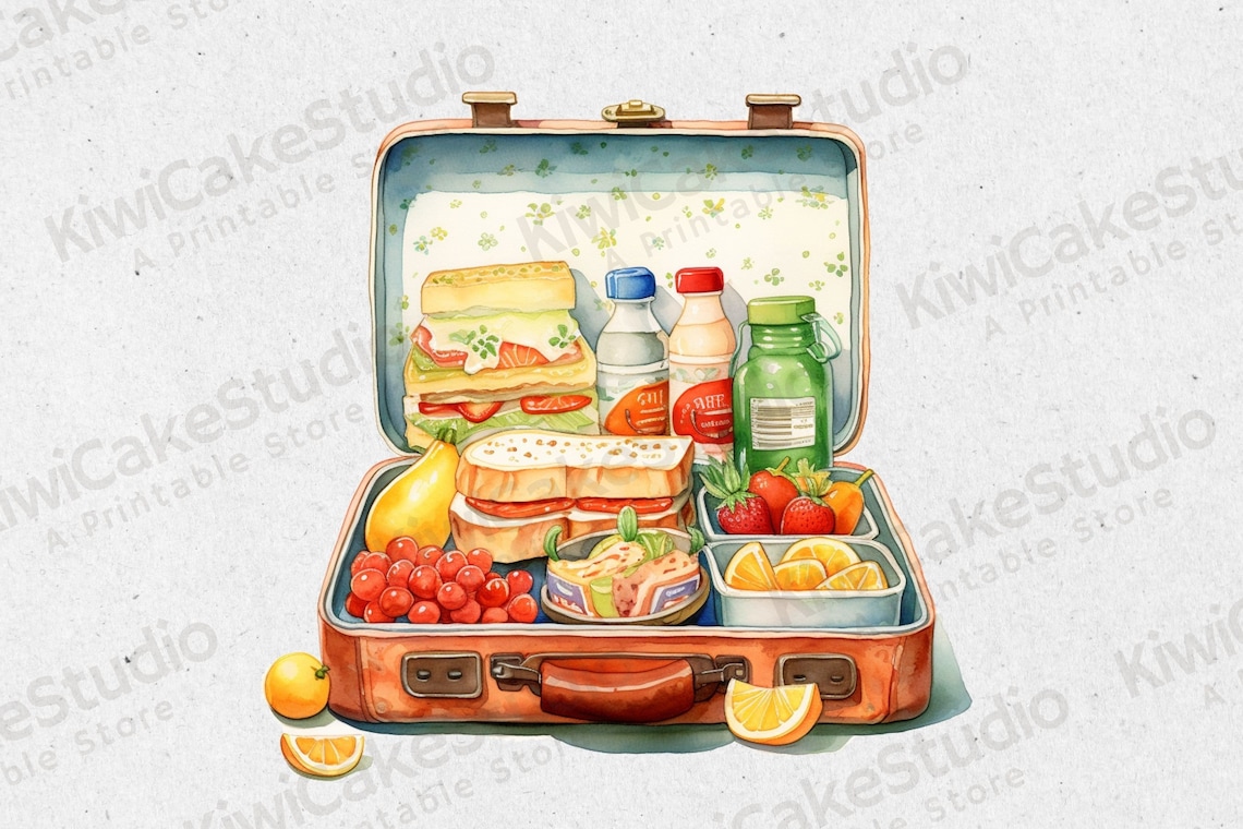 Kids' School Lunch Clipart, 10 High Quality JPG, Commercial Use ...
