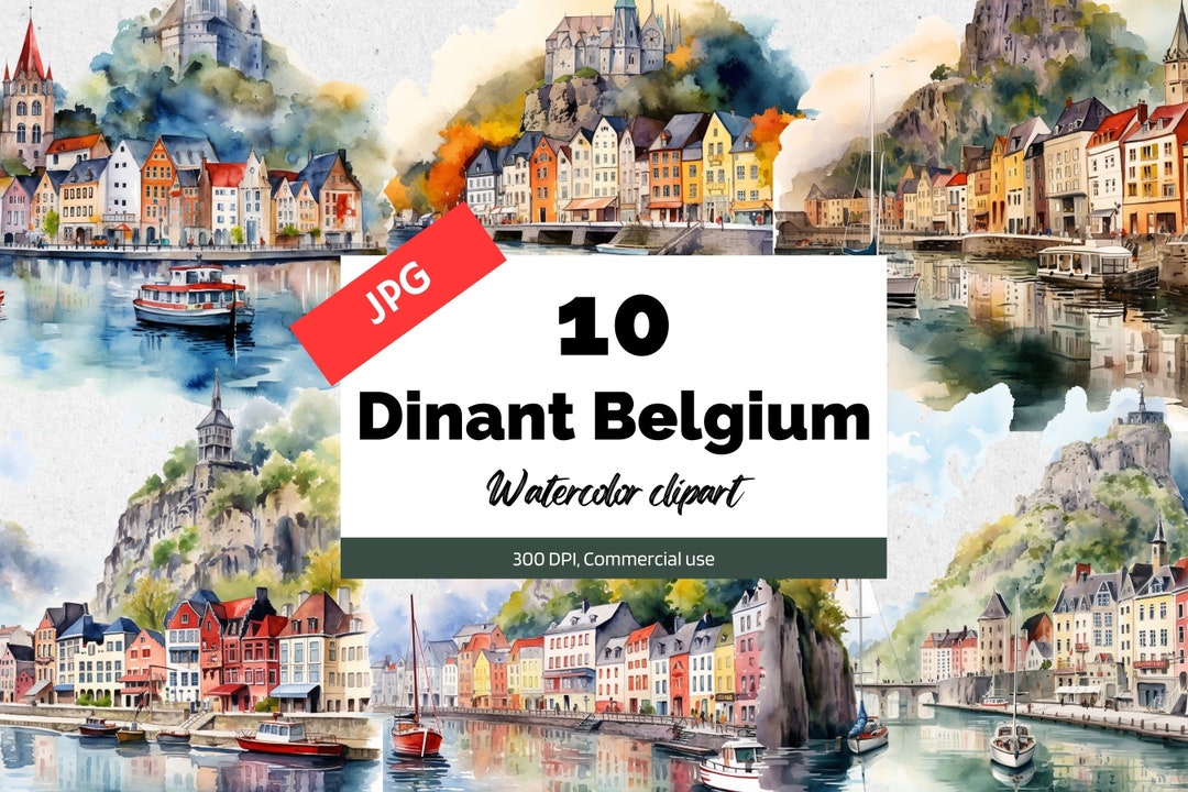 Dinant Belgium Clipart, 10 High Quality JPG, Commercial Use, Instant ...