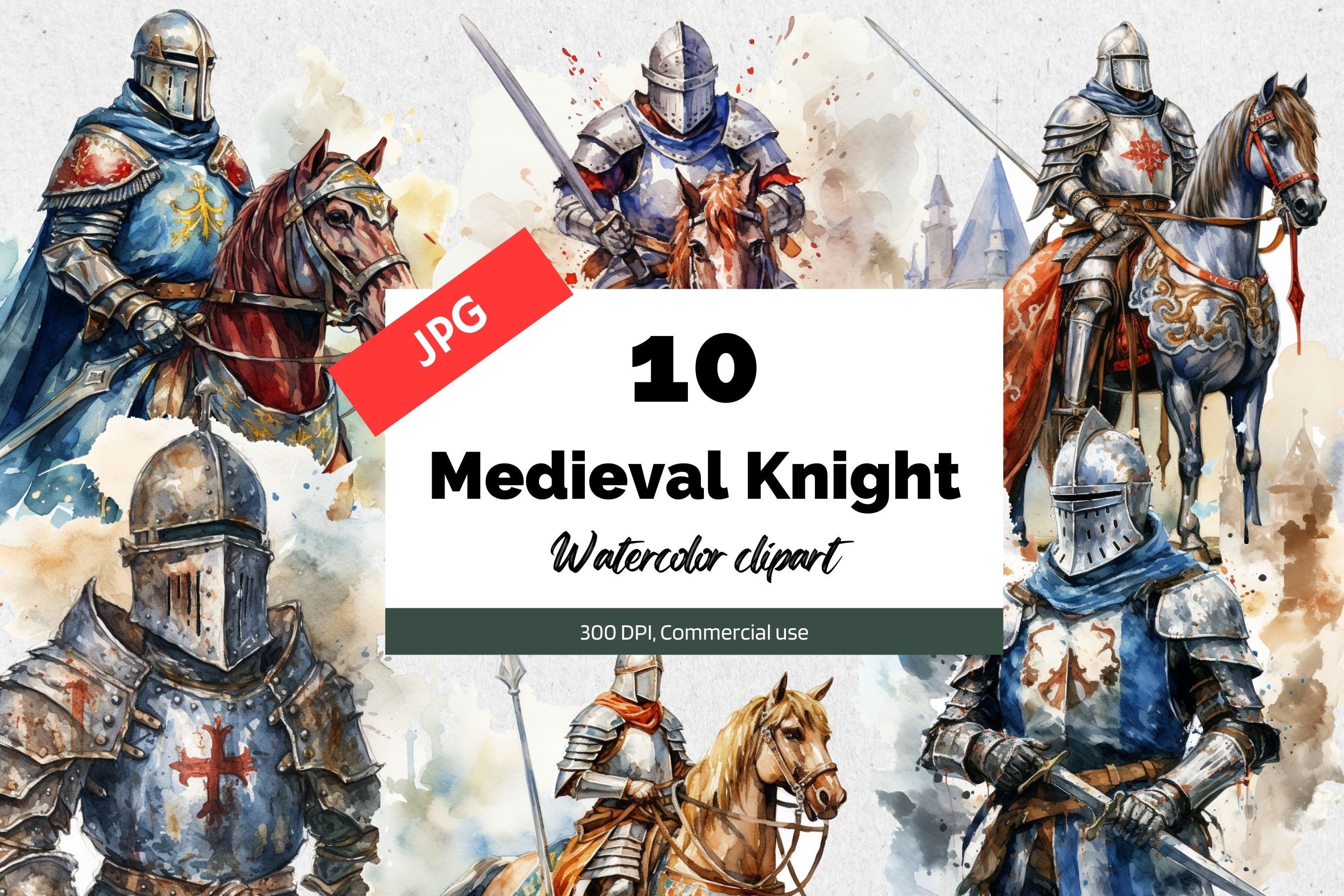 Medieval Knights Clip Art