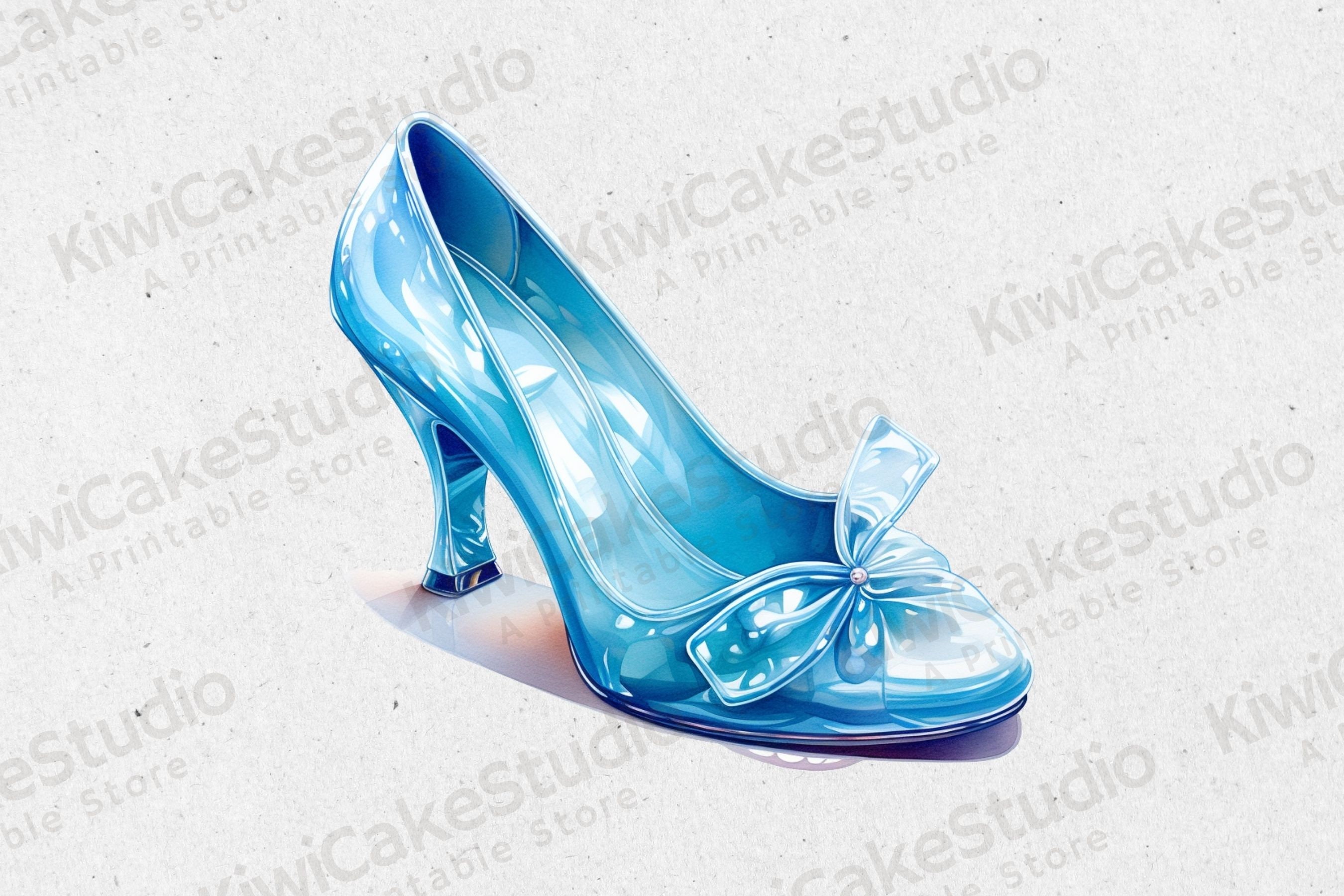 Cinderella's Glass Shoe Clipart, 10 High Quality Jpgs, Commercial Use ...