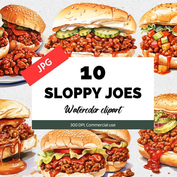 Watercolor Lunch Clipart - Etsy