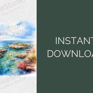 Great Barrier Reef Australia Clipart, 10 High Quality Jpgs, Commercial ...