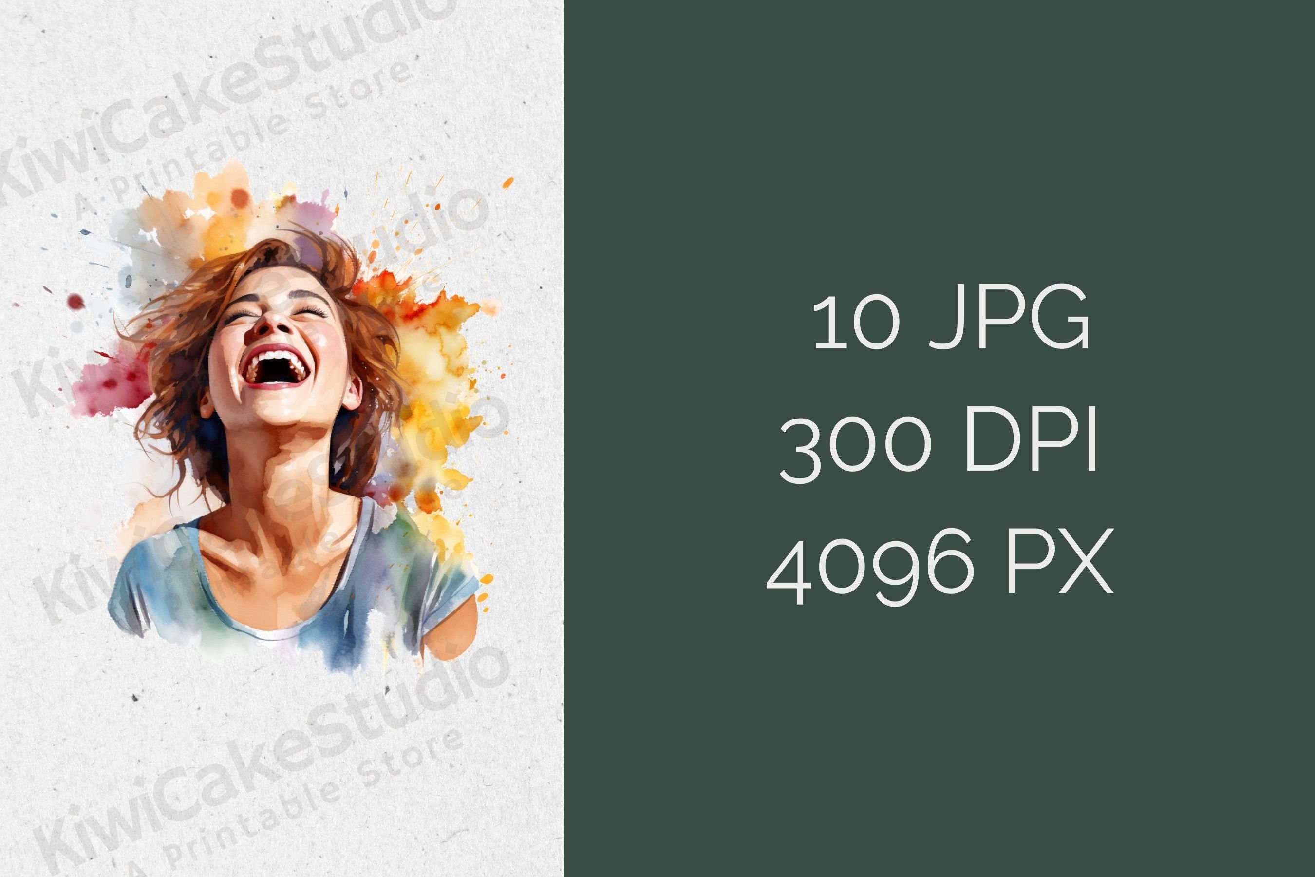 Excited Person Clipart, 10 High Quality Jpgs, Commercial Use, Instant ...