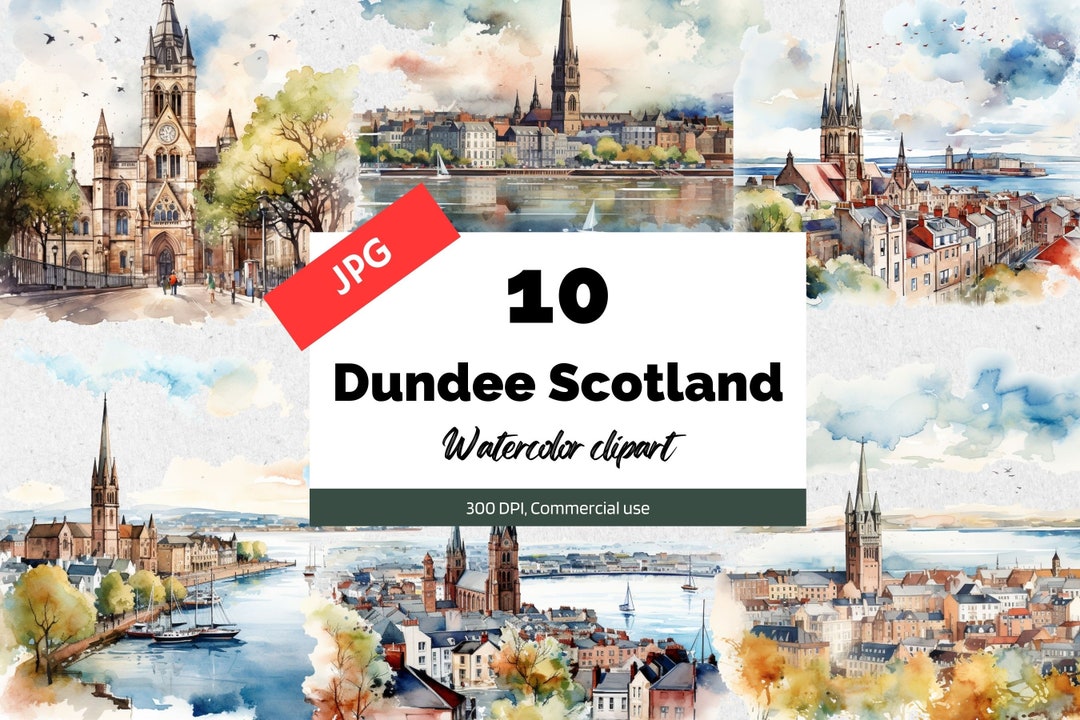 Dundee Scotland Clipart, 10 High Quality Jpgs, Commercial Use, Instant ...