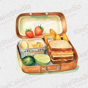 Kids' School Lunch Clipart, 10 High Quality JPG, Commercial Use ...