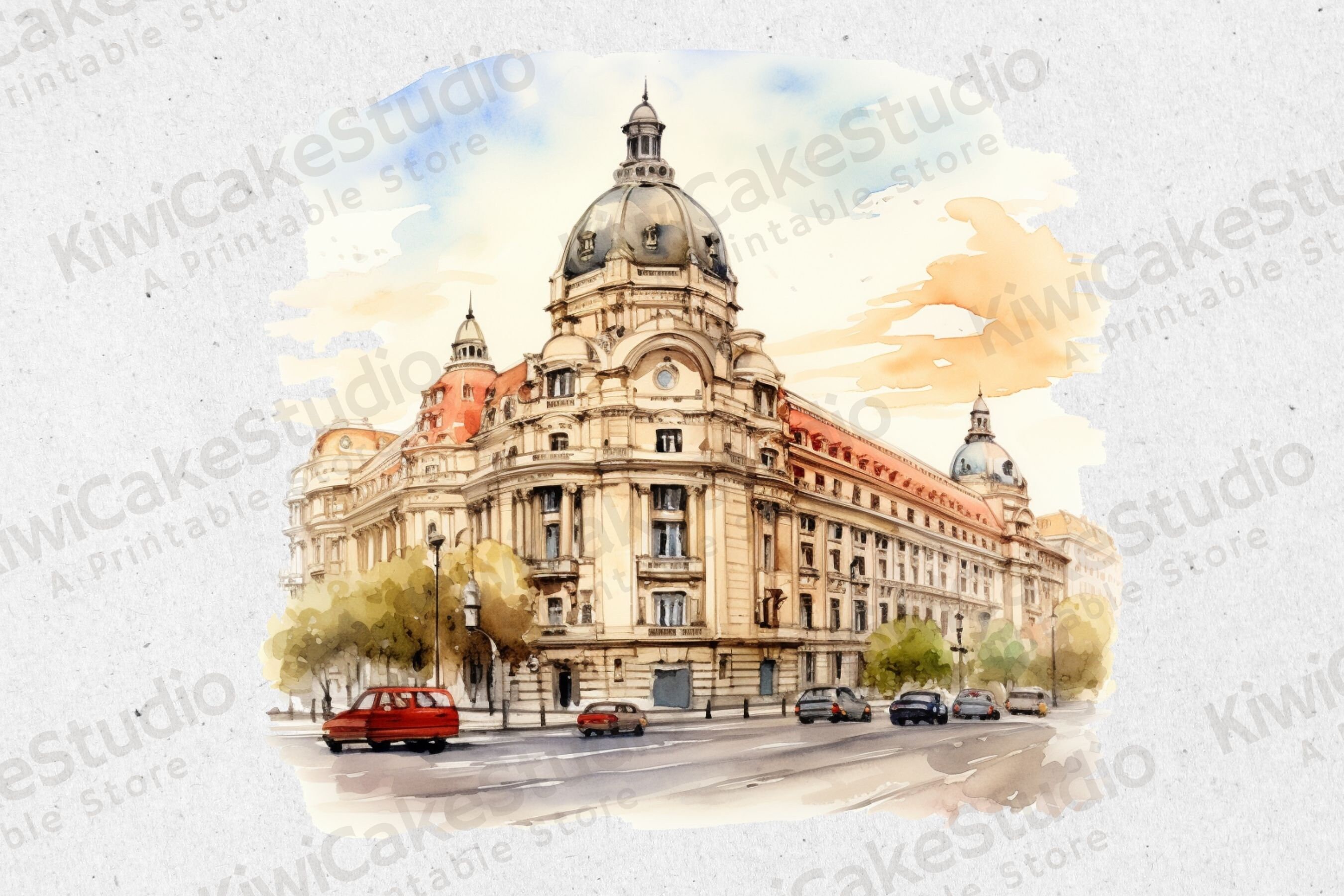 Bucharest Romania Clipart, 10 High Quality JPG, Commercial Use, Instant ...
