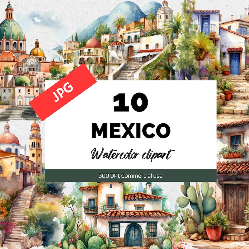 Mexico Clipart - Etsy