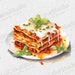 Watercolor Lasagna Clipart, 10 High Quality JPG, Commercial Use ...