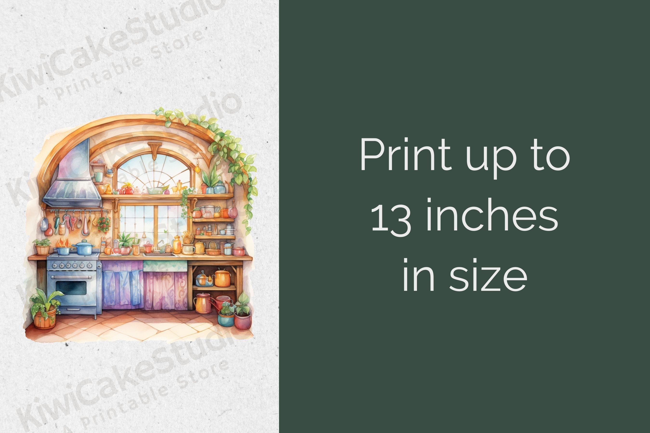 Cottagecore Kitchen Clipart 10 High Quality Jpgs Commercial - Etsy