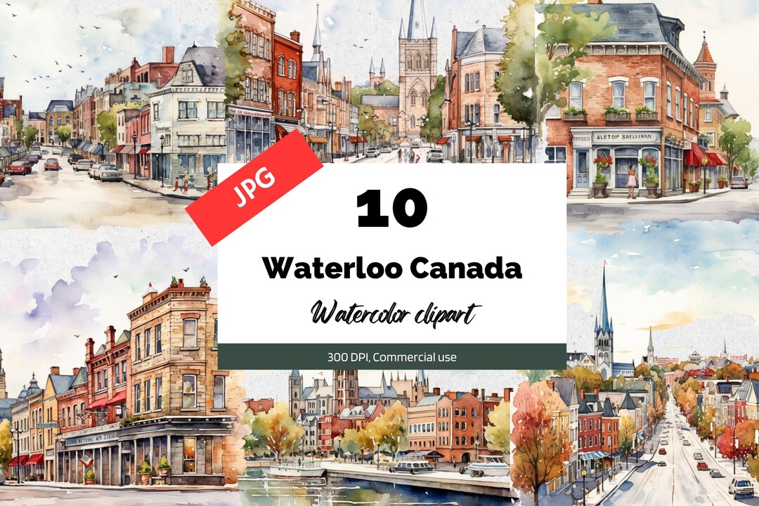 Waterloo Canada Clipart, 10 High Quality JPG, Commercial Use, Instant ...