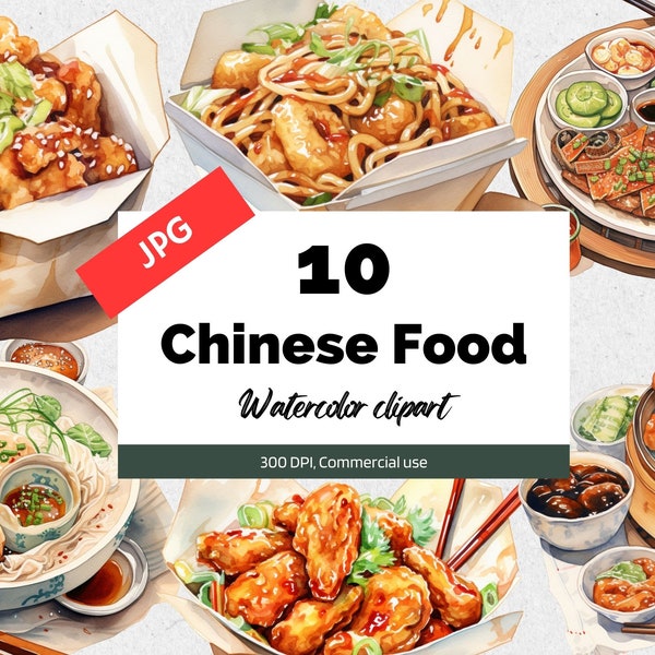 Chinese Food Clipart - Etsy
