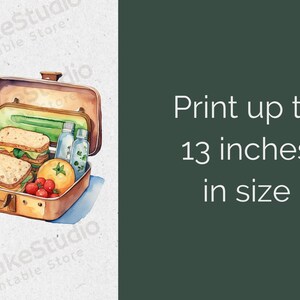 Kids' School Lunch Clipart, 10 High Quality JPG, Commercial Use ...