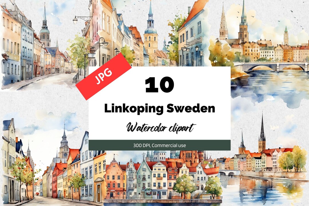 Linkoping Sweden Clipart, 10 High Quality JPG, Commercial Use, Instant ...