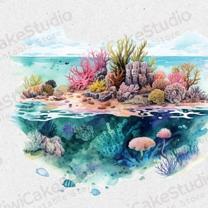 Great Barrier Reef Australia Clipart, 10 High Quality Jpgs, Commercial ...