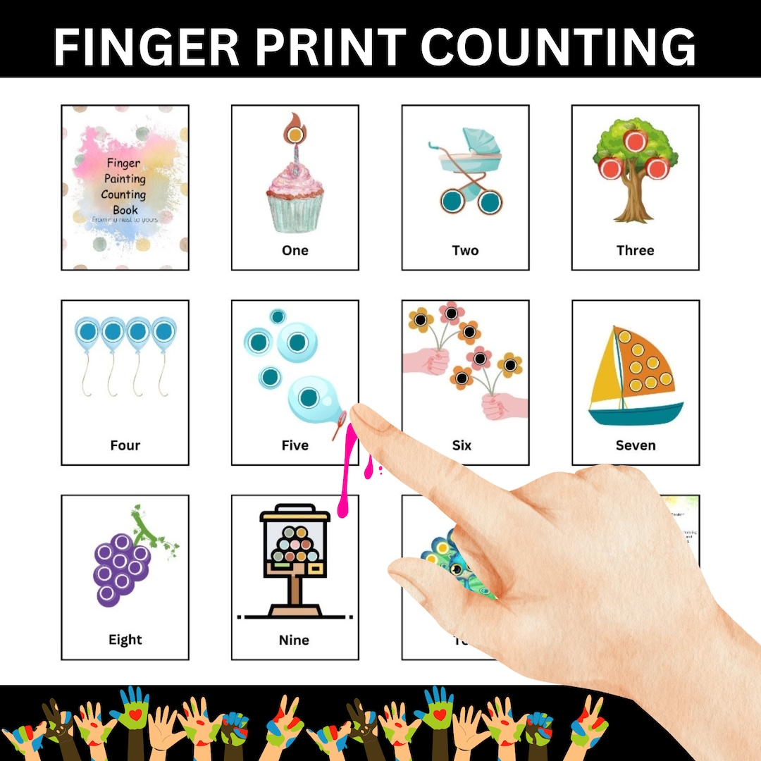 Finger Painting Counting Book | Preschool 1-10 Activity | Educational ...