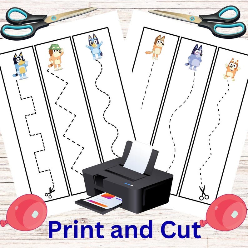 Scissor Skills Activities - Printable Fine Motor Activity - Cutting ...