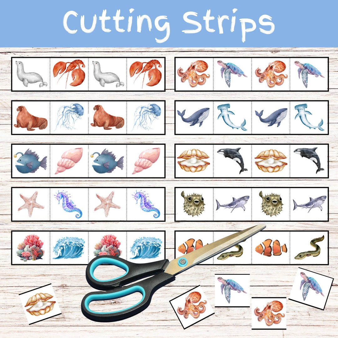 Scissor Skills Activities - Printable Fine Motor Activity - Preschool ...