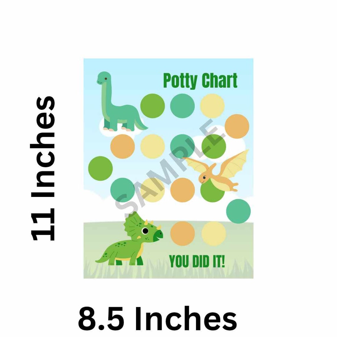 Dinosaur Potty Chart, Toilet Training Chart, Reward Chart, Printable ...