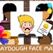 Face Play Dough Mats – Digital Download, Montessori Learning Tool ...