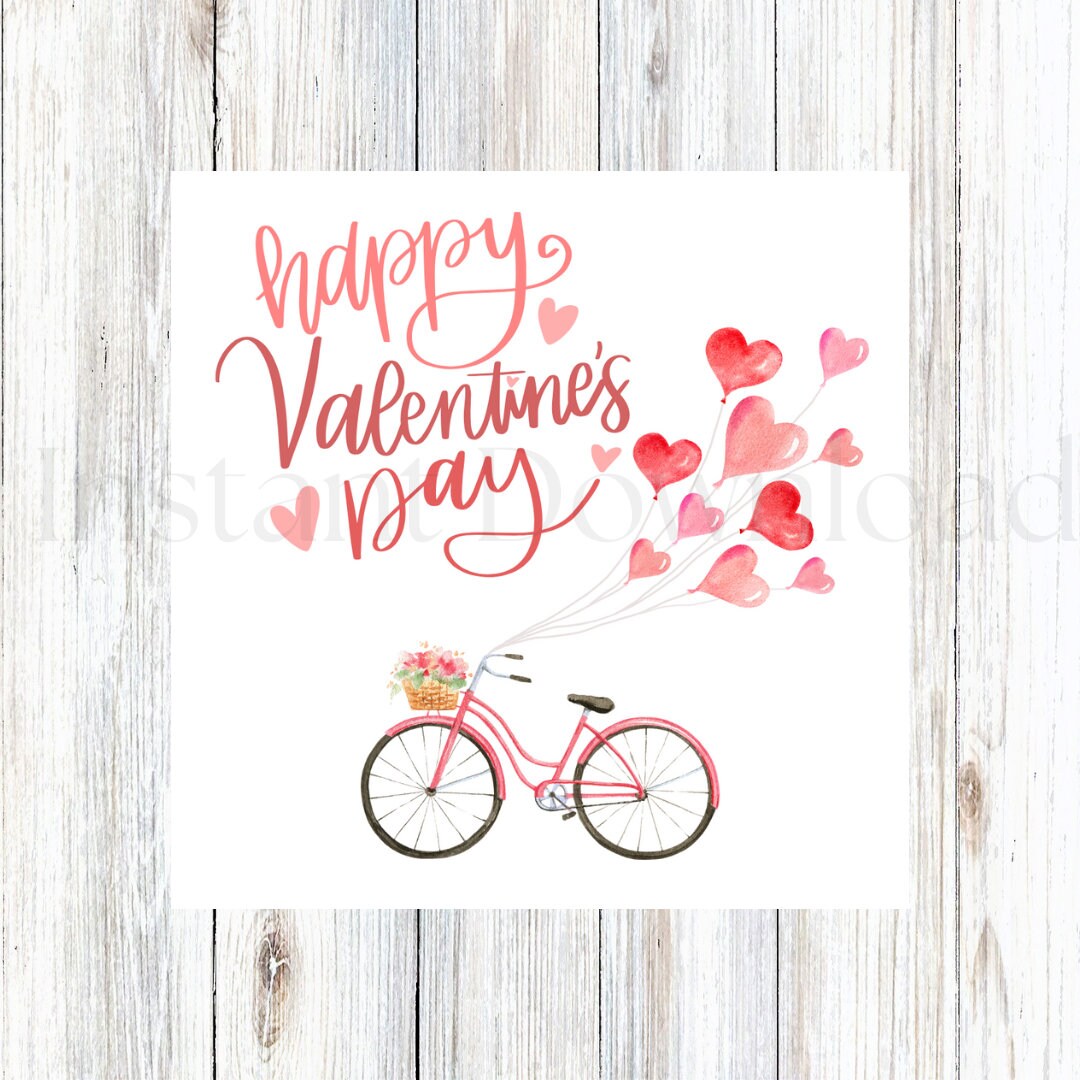 Valentine's Day Cookie Tags Printable 2 X 2 Gift Labels Instant ...