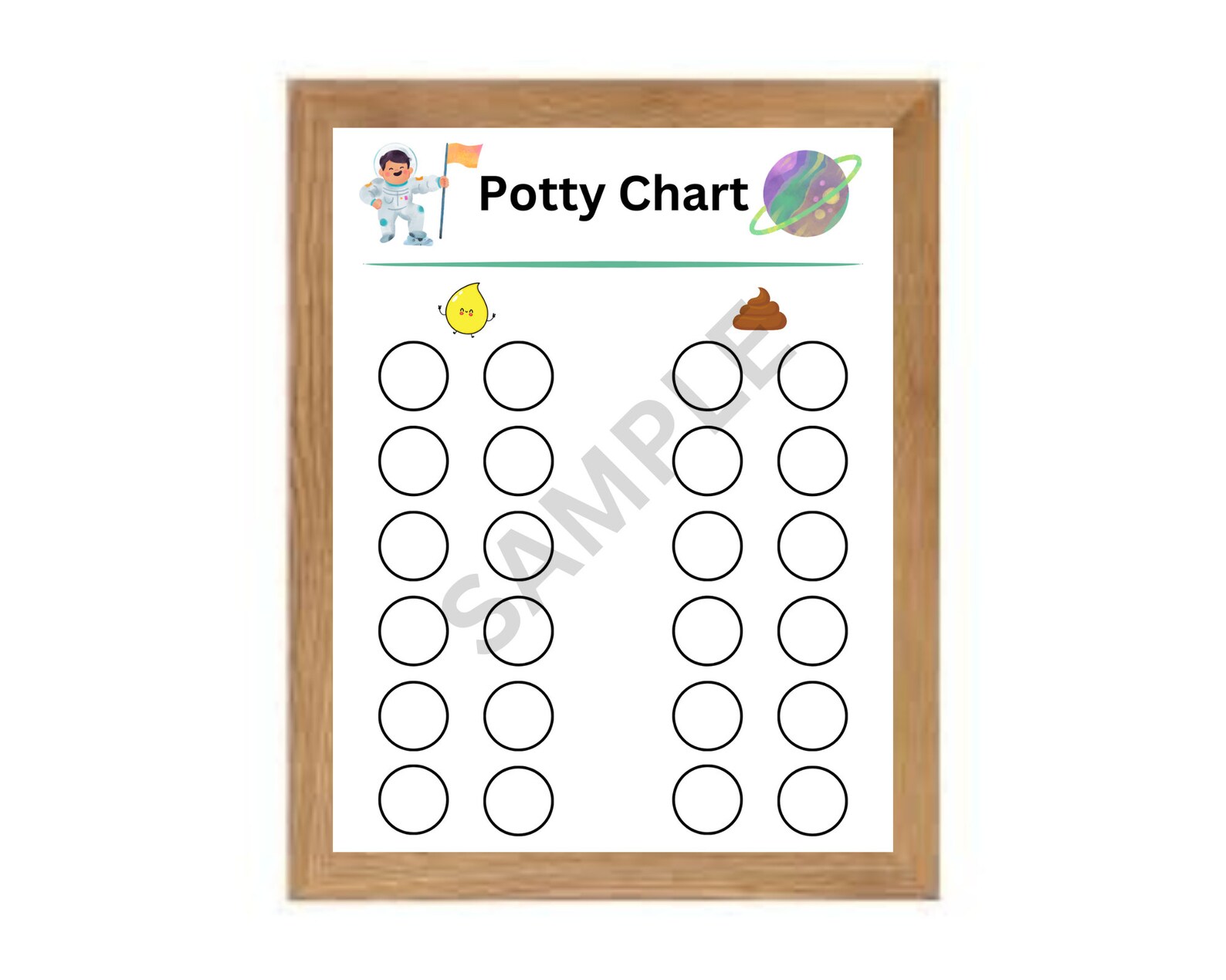 Rocket Reward Chart, Printable Outer Space Reward Chart, Planet Sticker ...