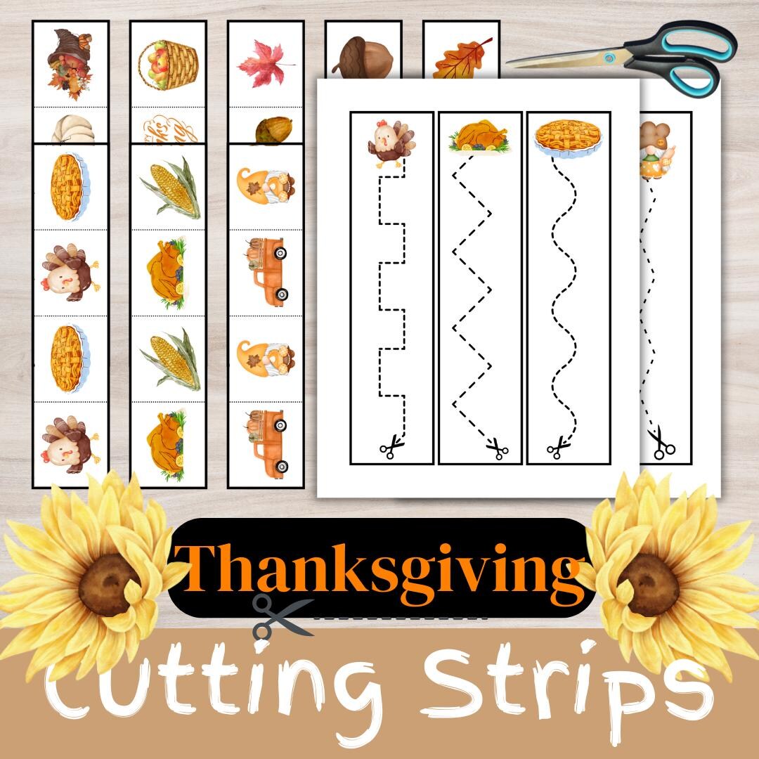 Scissor Skills Activities Printable Fine Motor Activity Preschool ...