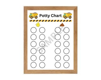 Construction Potty Chart, Printable Potty Training Toilet Training ...