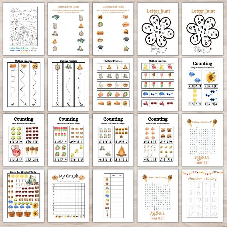 August Morning Menu | Summer Morning Menu | Preschool Morning Basket ...