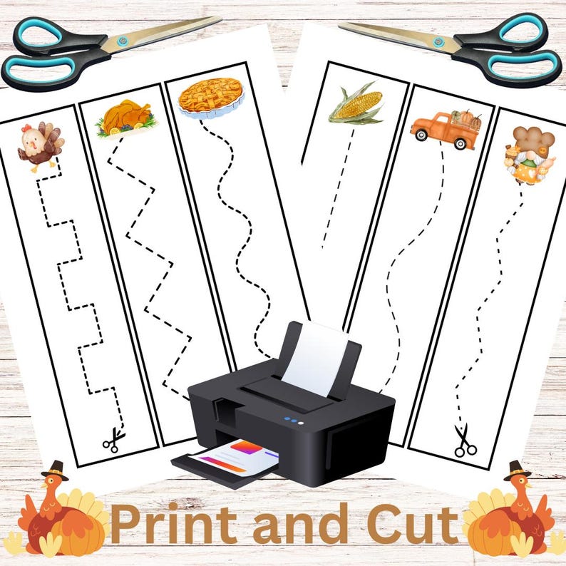 Scissor Skills Activities Printable Fine Motor Activity Preschool ...