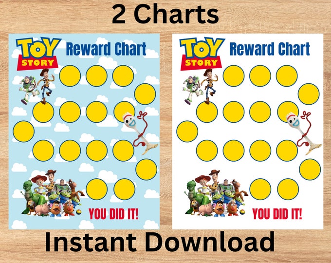 Printable Reward Chart, Toy Story Reward Chart, Toy Story Potty Train ...