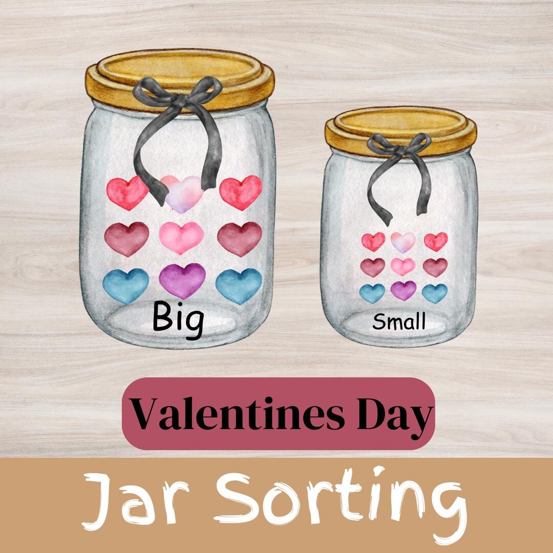 Valentine's Day Heart Sorting Activity for Kids | Toddler and Preschool ...