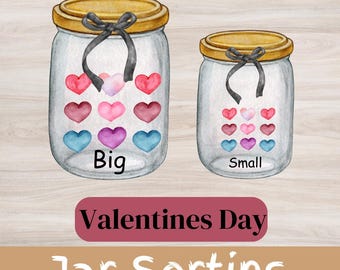 Valentine's Day Heart Sorting Activity for Kids | Toddler | Preschool ...