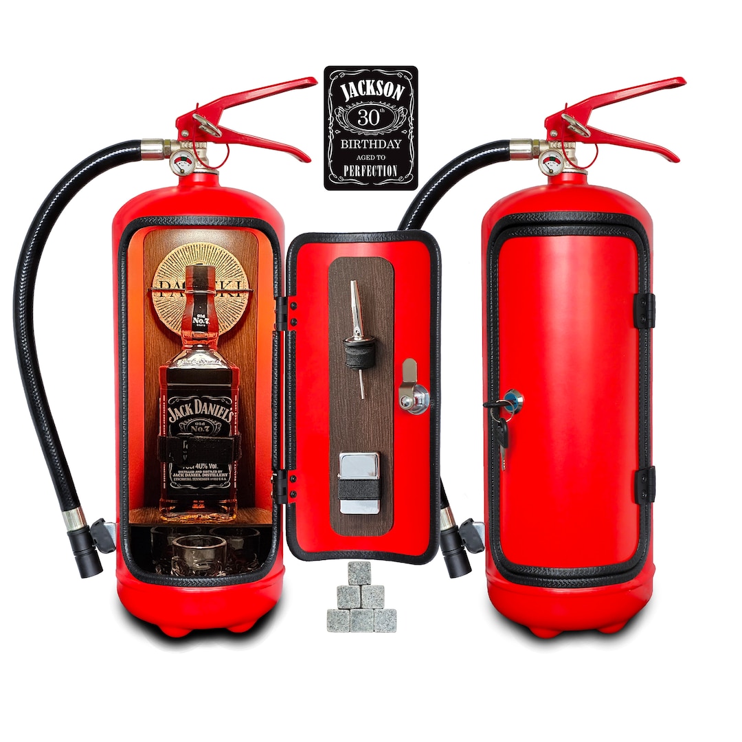 Personalized Fire Extinguisher Mini Bar LED Original Present Gift for ...