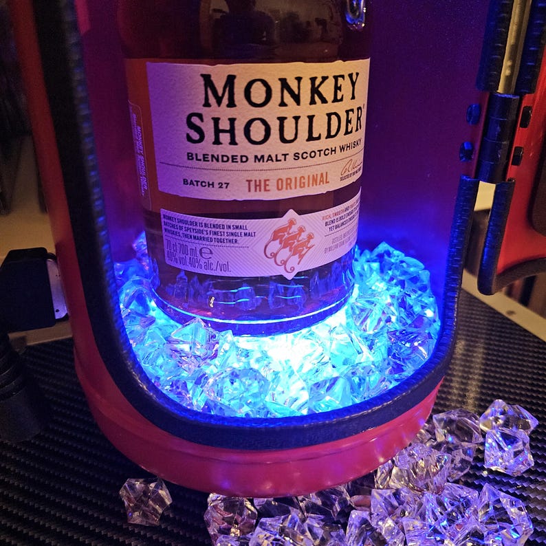 Personalized Fire Extinguisher Mini Bar, LED Light, Whisky Set, Gift ...
