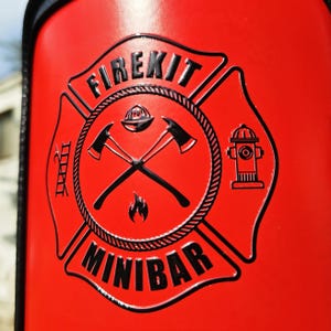 Personalized Fire Extinguisher Small Mini Bar, Gift for Him, Whisky Set ...