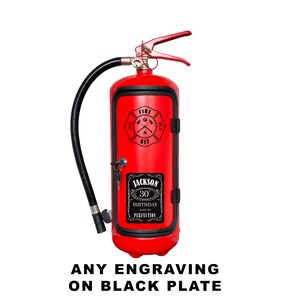 Personalized Fire Extinguisher Mini Bar Firefighter Gift Original ...