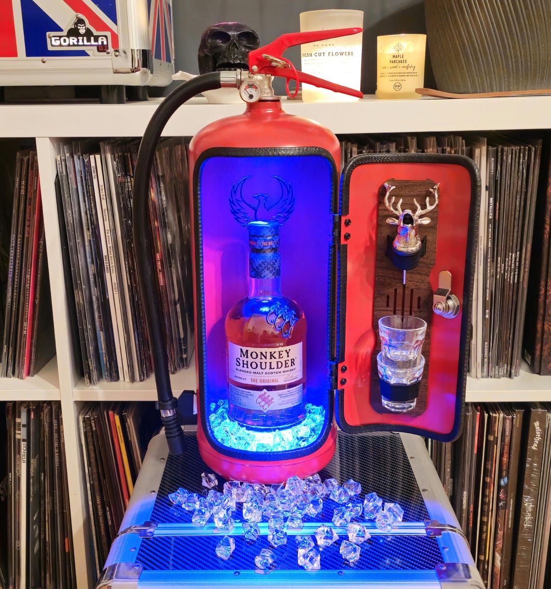 LED Light Mini Bar Fire Extinguisher Firefighter Gift Original Present ...