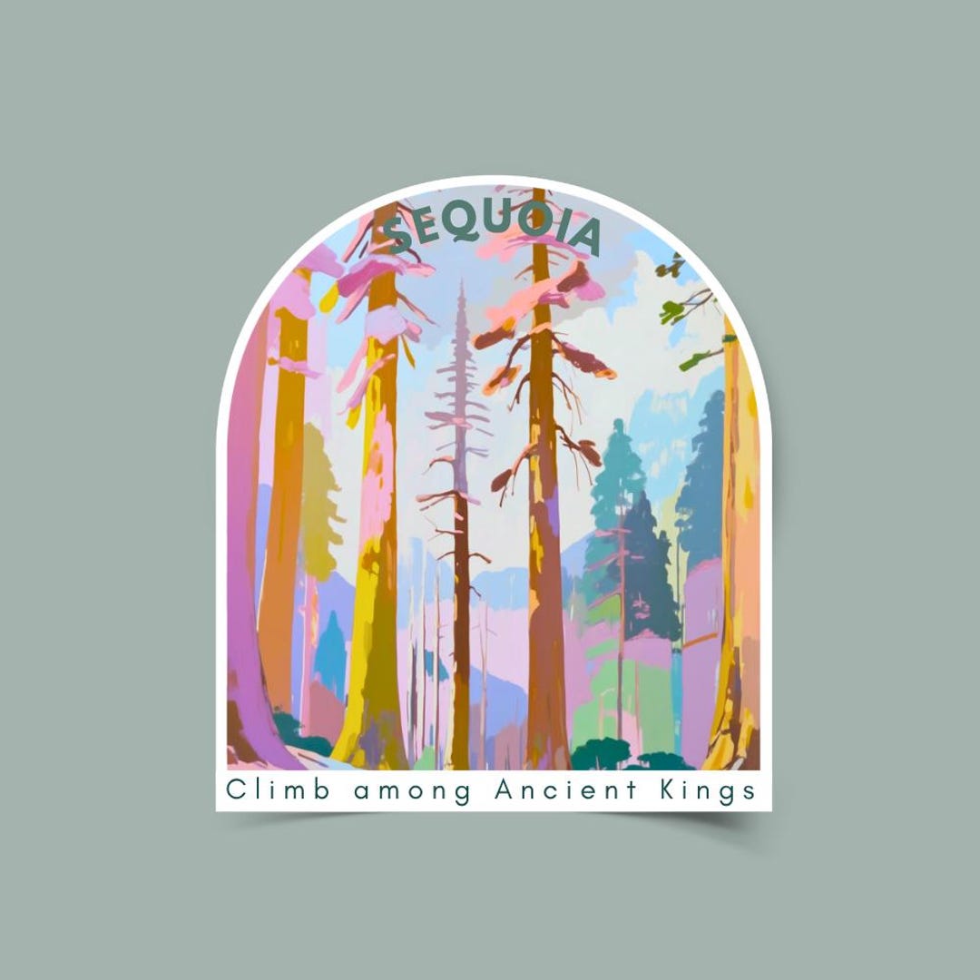 Sequoia National Park Sticker - Etsy