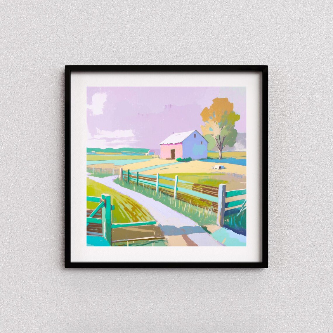 Vibrant Country Art Print - Rural Country Road Wall Art - Etsy