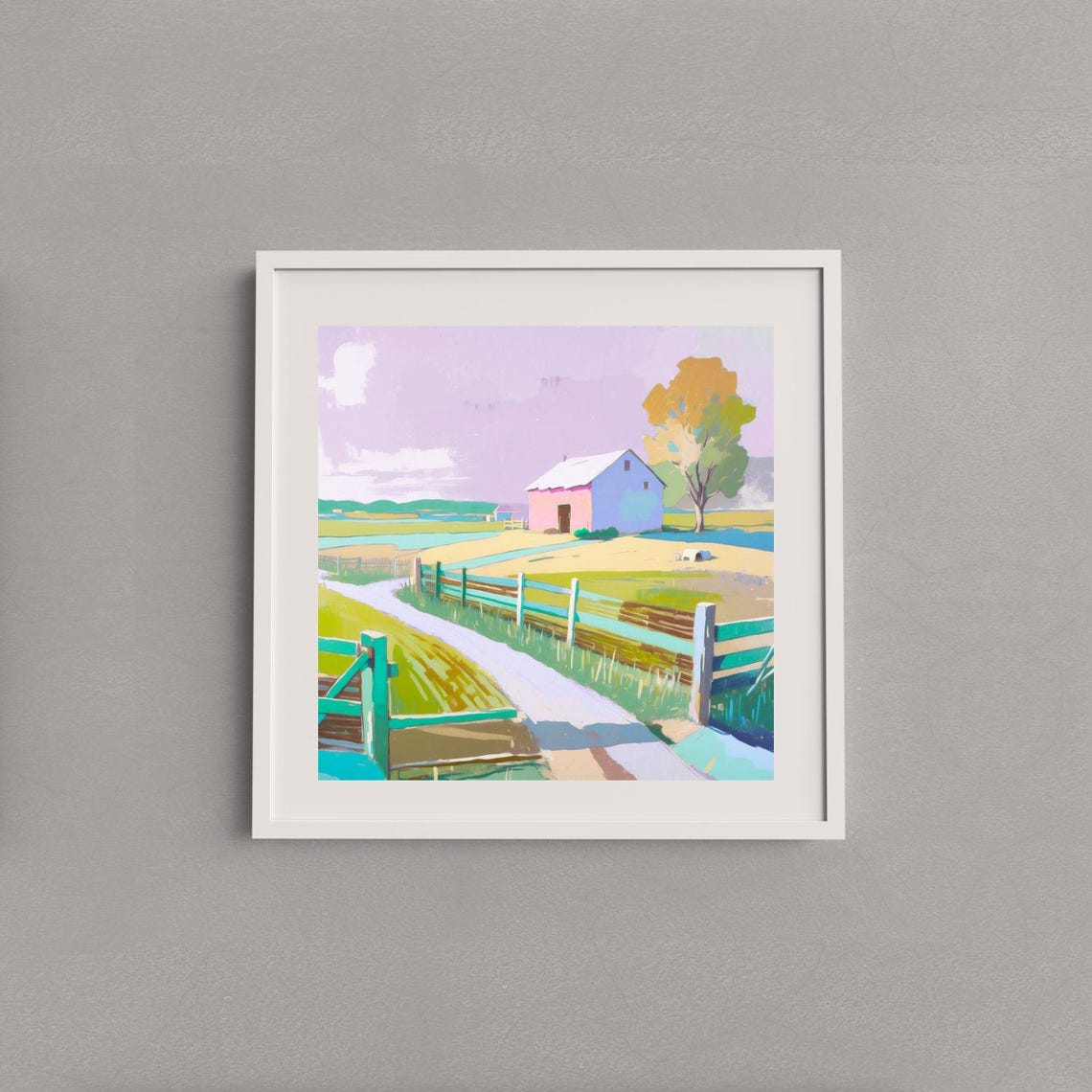 Vibrant Country Art Print - Rural Country Road Wall Art - Etsy