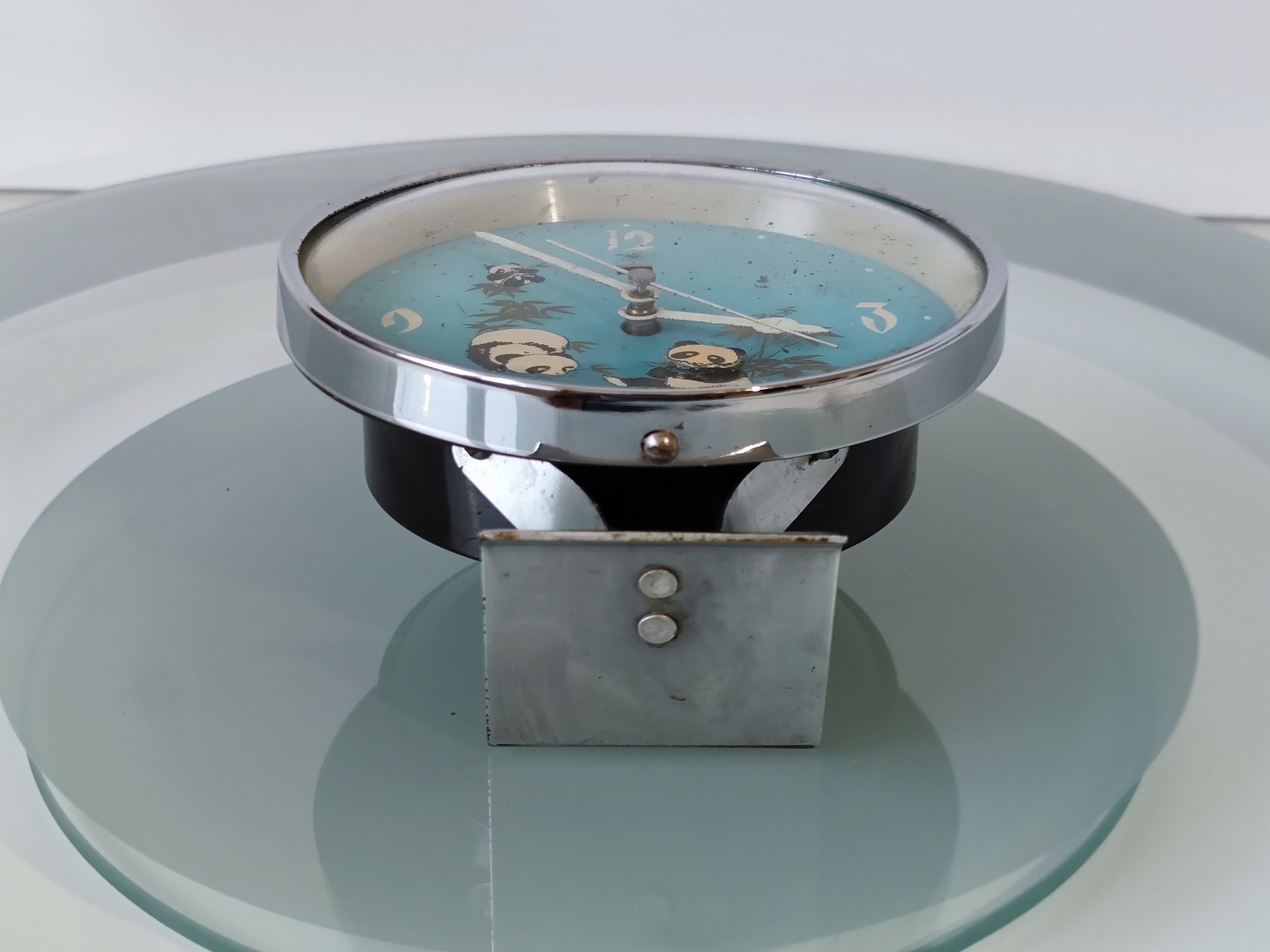 Animated Mechanical Alarm Clock, Vintage Black Blue Alarm Clock With ...