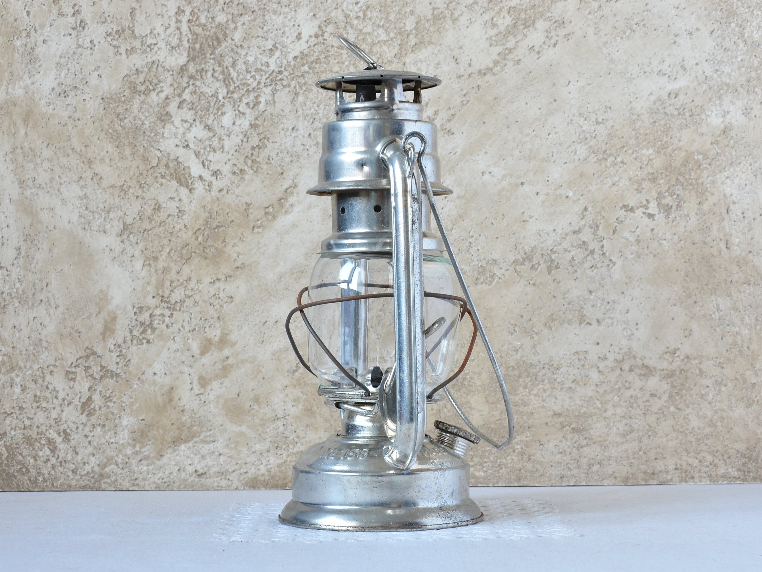 Vintage Oil Lamp, Silver Kerosene Lamp, Outdoor Lighting, Camping ...